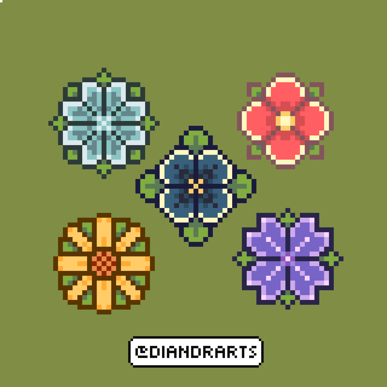 Minecraft Floor Designs Flower