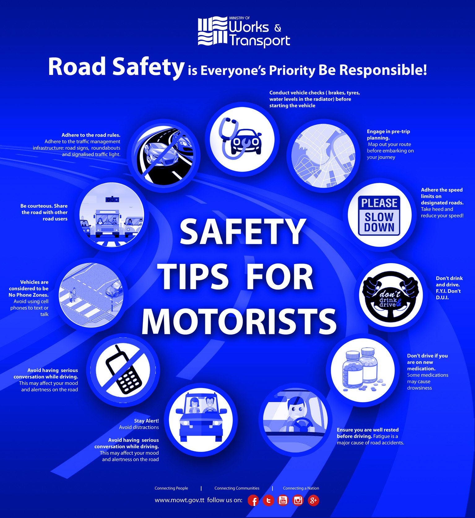 TT Min of Works on Twitter: "ROAD SAFETY IS EVERYONE’S PRIORITY: BE ...