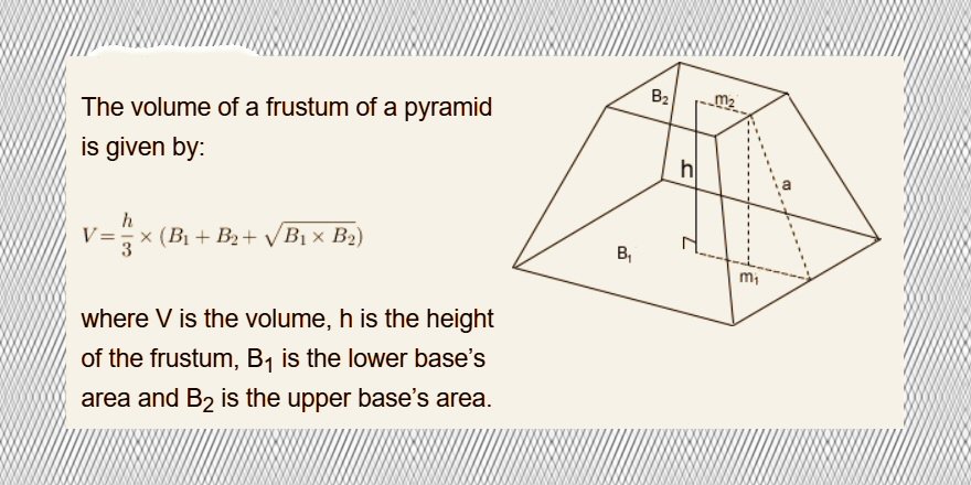 Frustum Volume Of A Square