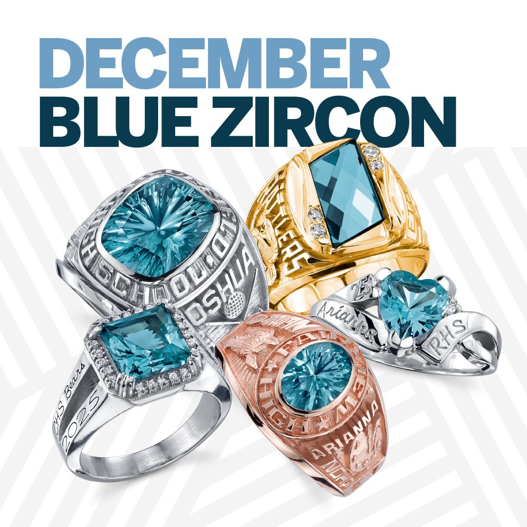 Blue Zircon Class Ring