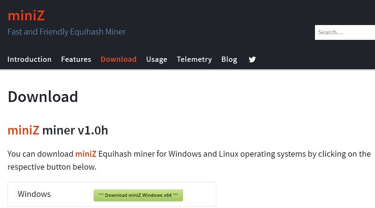 2Miners on Twitter: "Equihash 144.5 Miners: BTG, ANON, BTCZ. We've added miniZ miner for NVIDIA ...