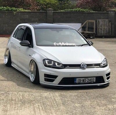 Slammed White Gti