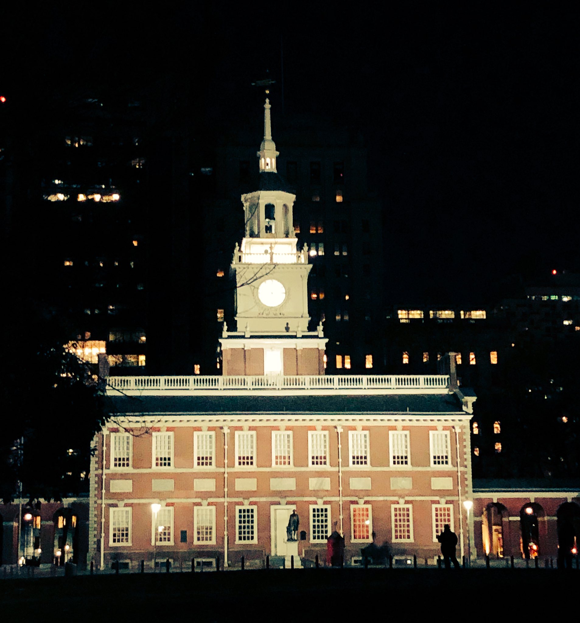 Independence Hall At Night