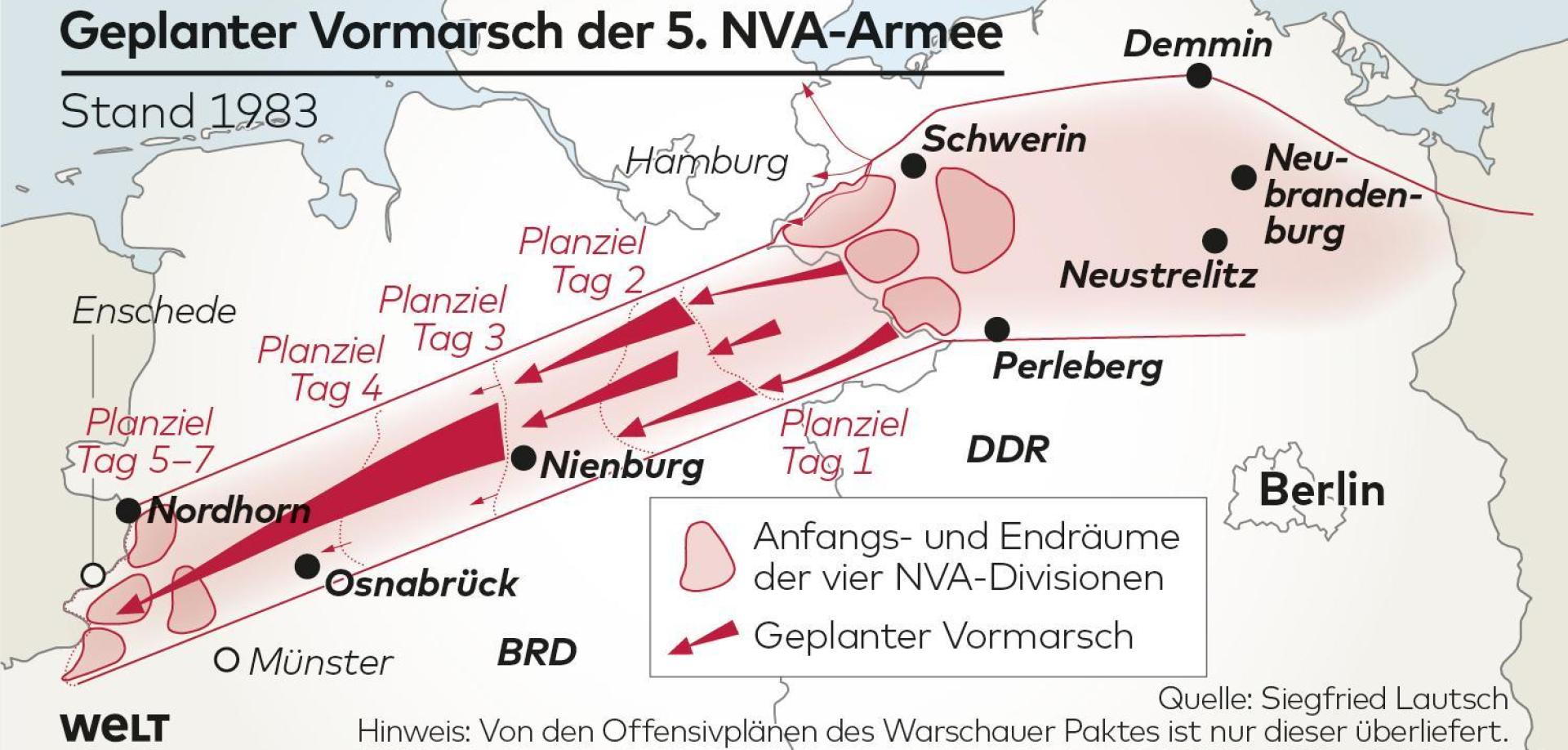 Maps: East German Attack Plans for World War III | alternate-timelines.com