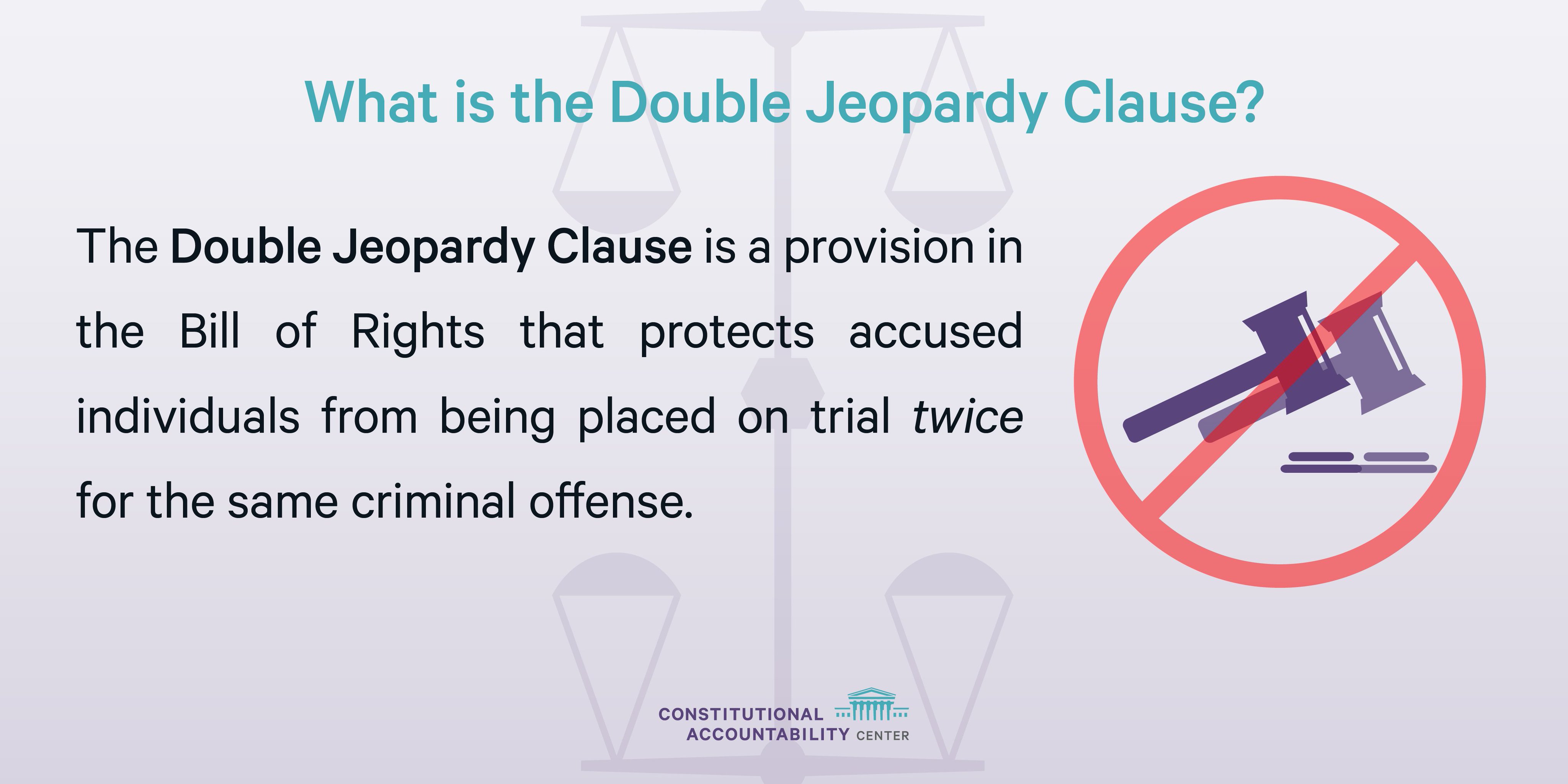 Double Jeopardy Law