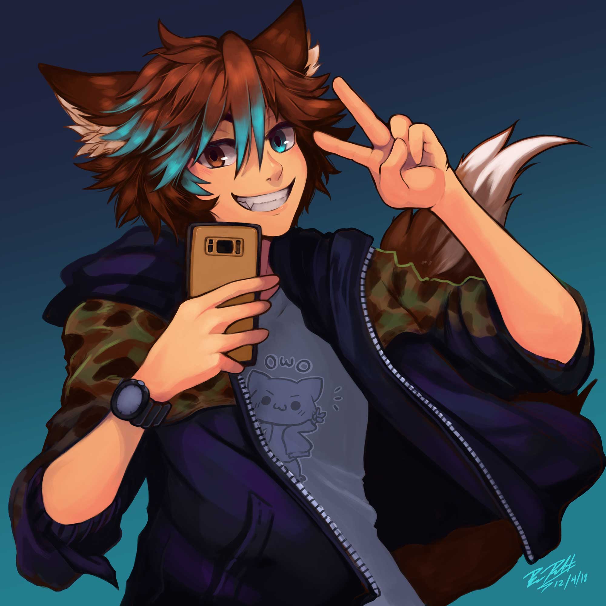 Wolf Anime Boy Drawing