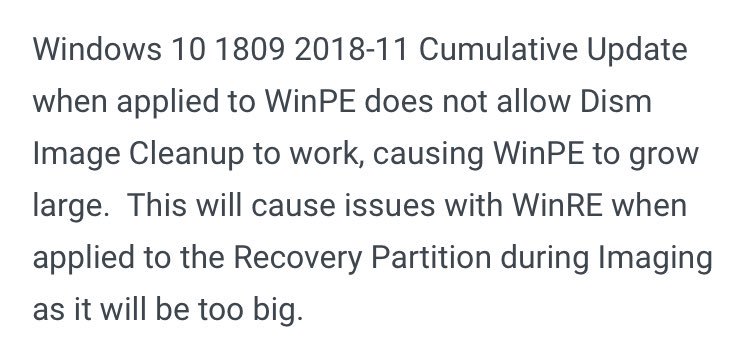 David Segura | MVP on Twitter: "Something happened with that WinRE. Maybe the CU was injected ...