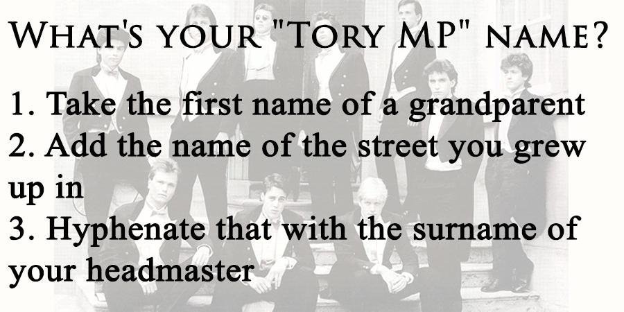 What's your Tory MP name? : r/brexit