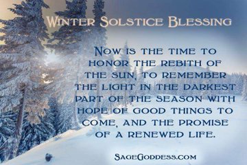 Blessed Winter Solstice