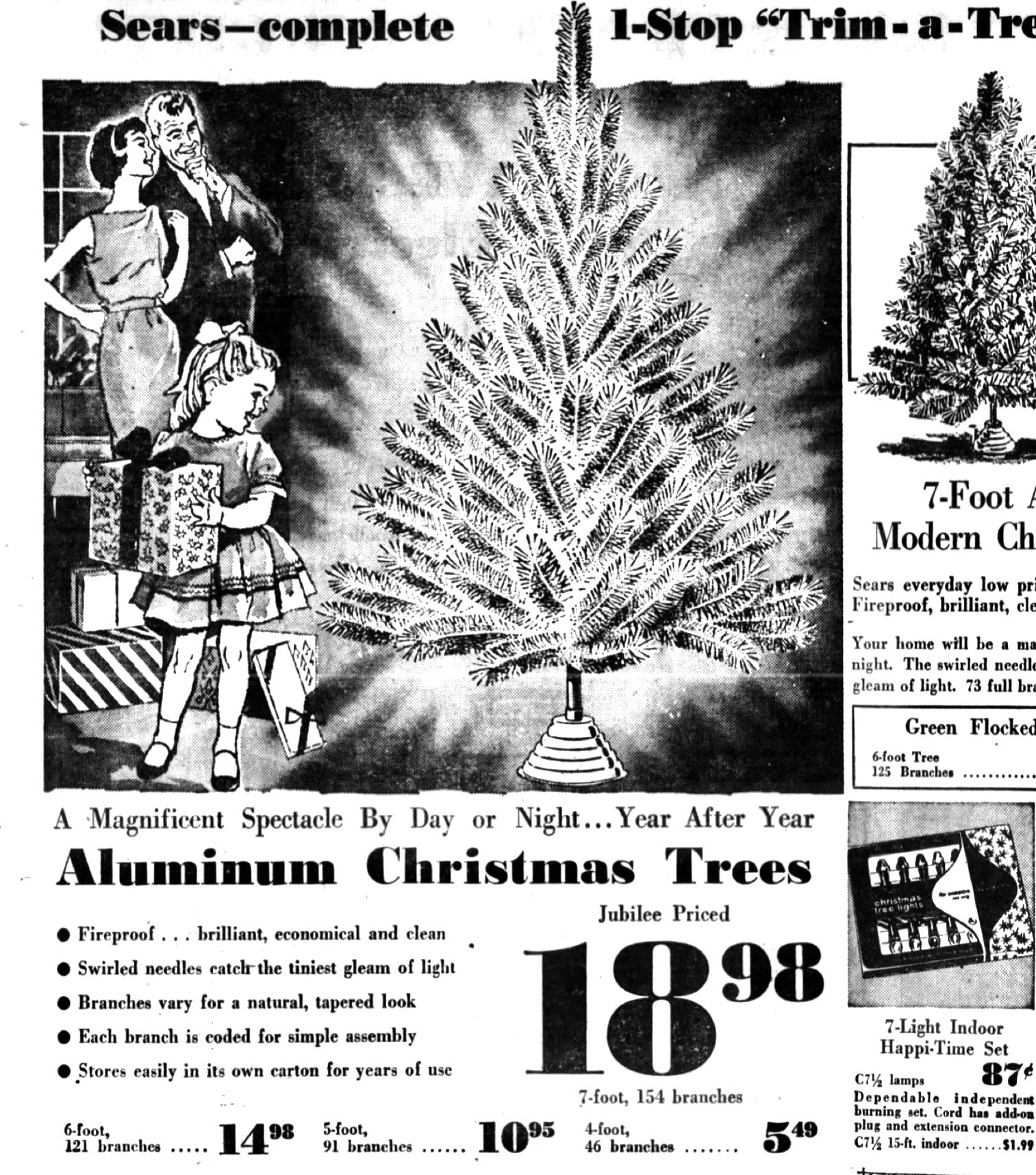 Vintage Aluminum Christmas Tree Ad