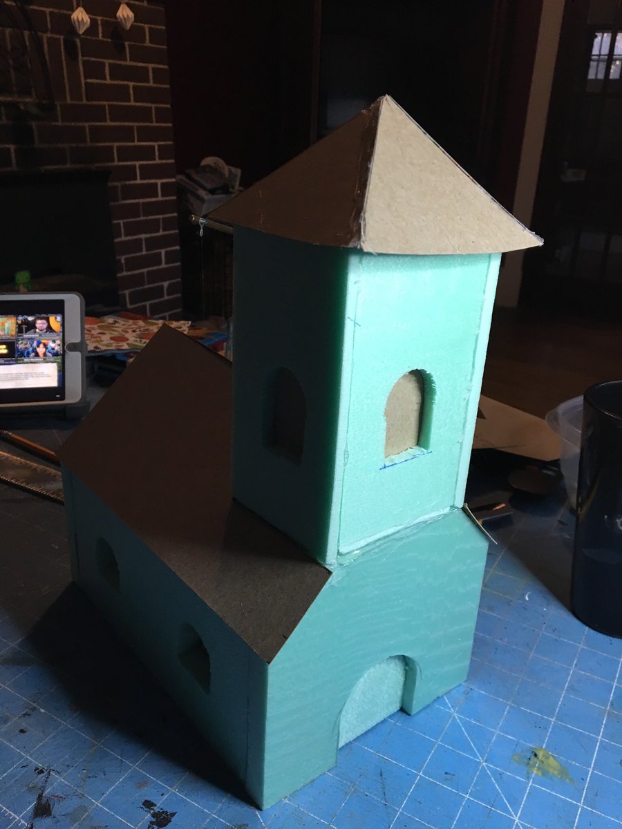 Temple of Pelor. All foam including the shingles. : r/TerrainBuilding