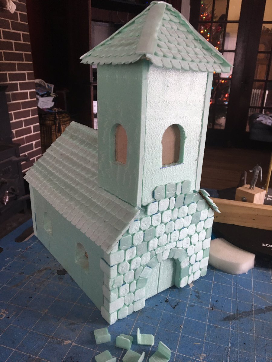 Temple of Pelor. All foam including the shingles. : r/TerrainBuilding