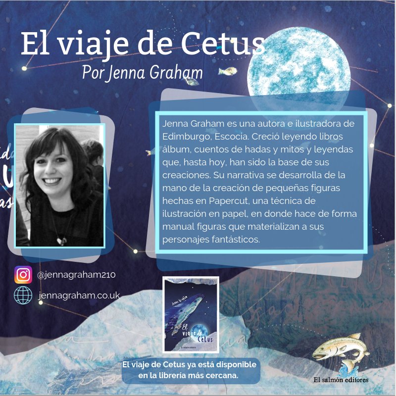 el salmón editores on Twitter: "Ella es Jenna Graham autora de El viaje de Cetus, una historia ...