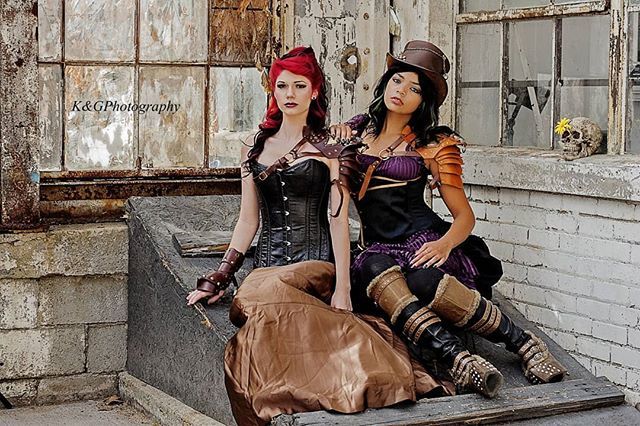 Kira Frankie on Twitter: "A pair of steampunk babes for you. • • • • • • • #steampunkart # ...