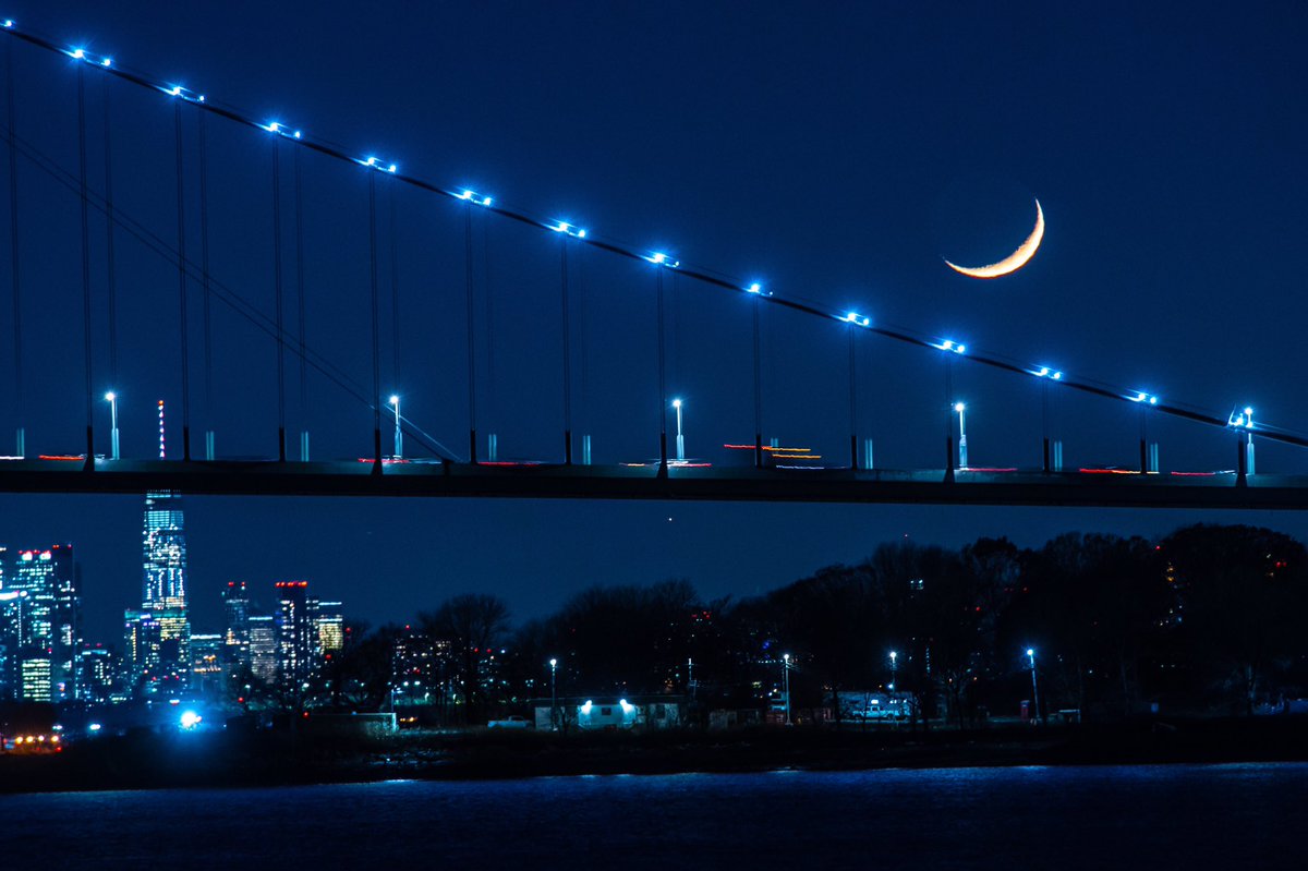 Whitestone Bridge At Night