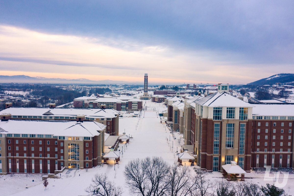 Liberty University Campus Winter