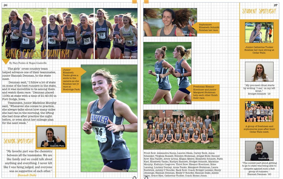 Cross Country Yearbook Backgrounds