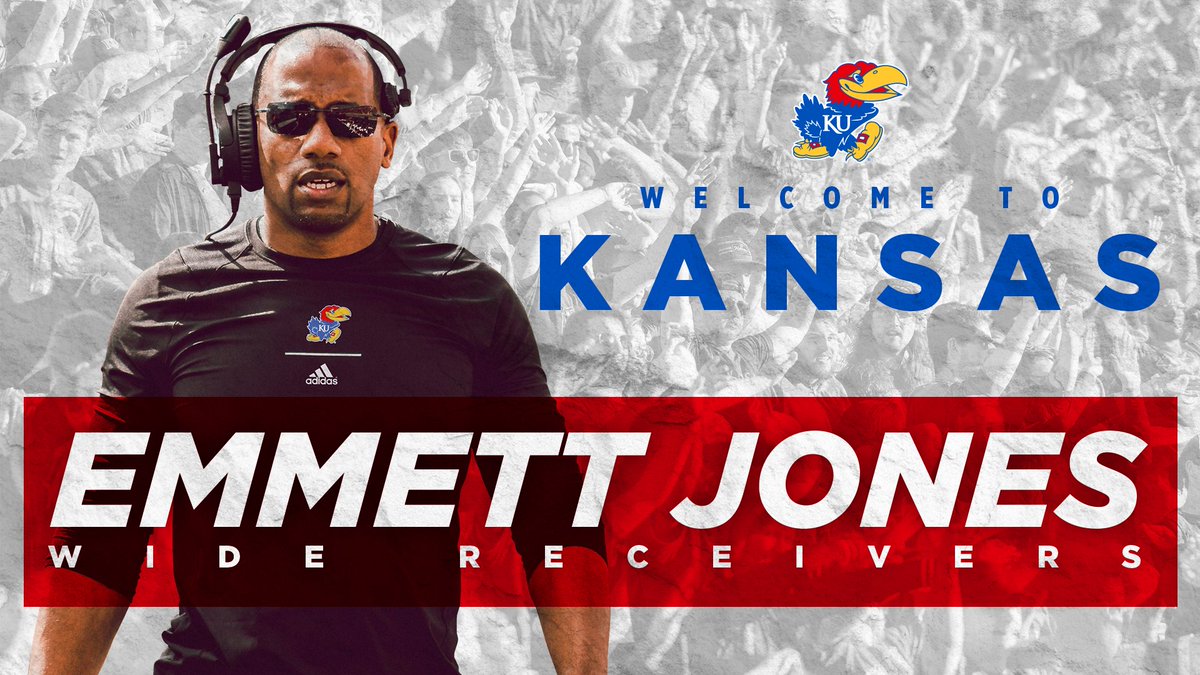 Emmett Jones is hired as the new WR Coach at Kansas : r/CFB
