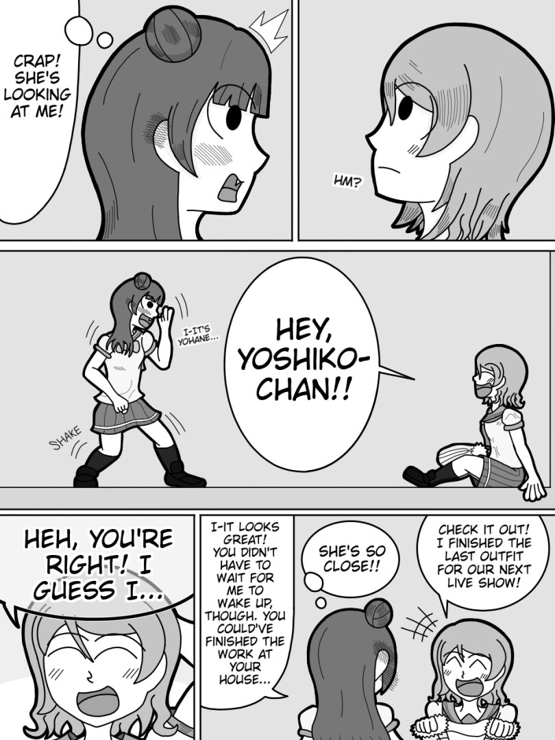 ced on Twitter: "4 page you x yohane comic i finished today #lovelive #lovelive_sunshine…