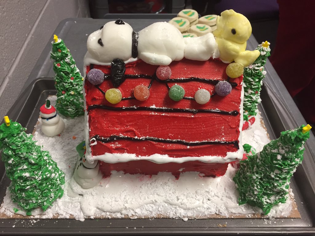 Snoopy Gingerbread House