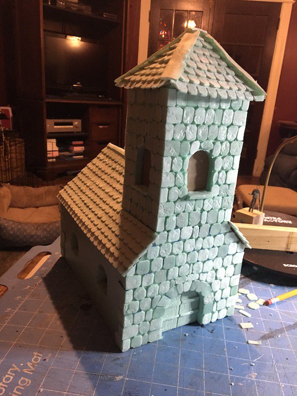 Temple of Pelor. All foam including the shingles. : r/TerrainBuilding