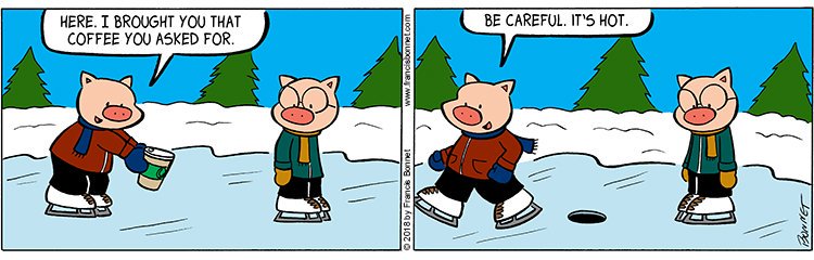 Ice Skating Funny Cartoon