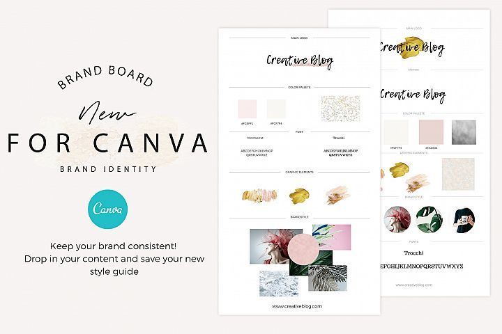 Creative Atlas on Twitter: "Canva Editable Branding Board Templates | # ...