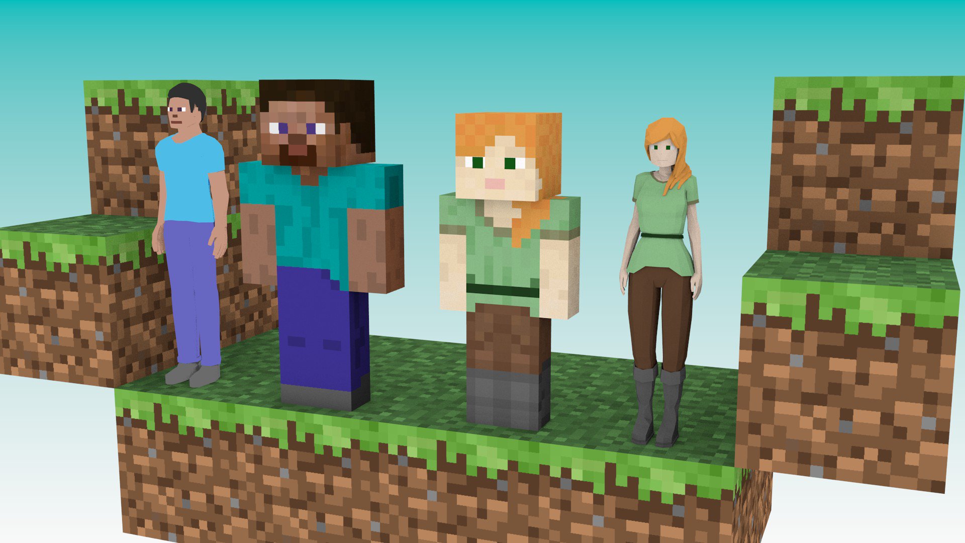 Minecraft Pictures Of People
