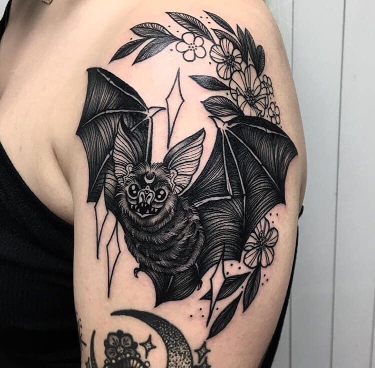 Swarm Of Bats Tattoo