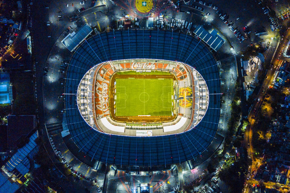 Estadio Azteca At Night