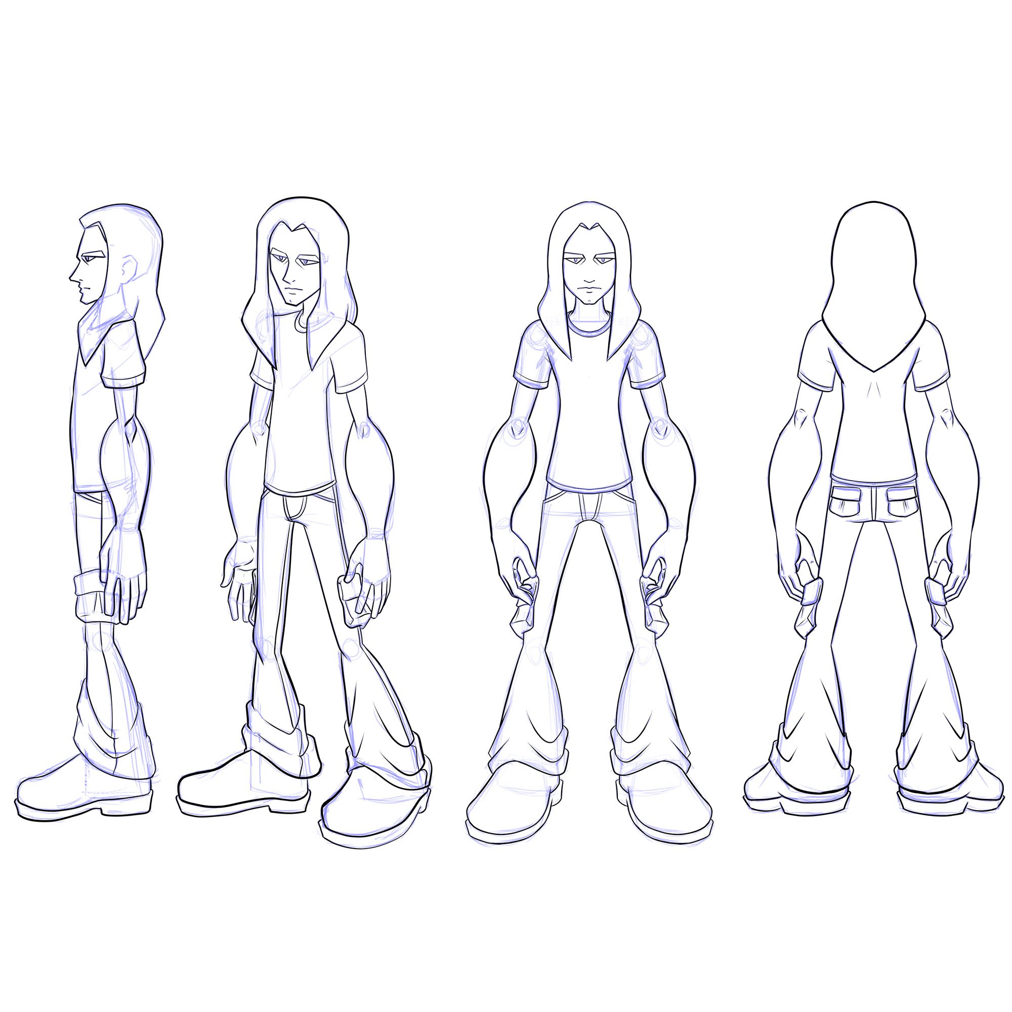 Anime Character Design Sheet