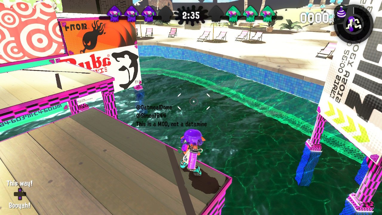 OatmealDome on Twitter: "Fun fact of the day: Splatoon 2 has the ability to tint oceans with the ...