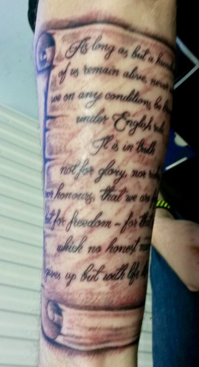 Declaration Of Independence Tattoo