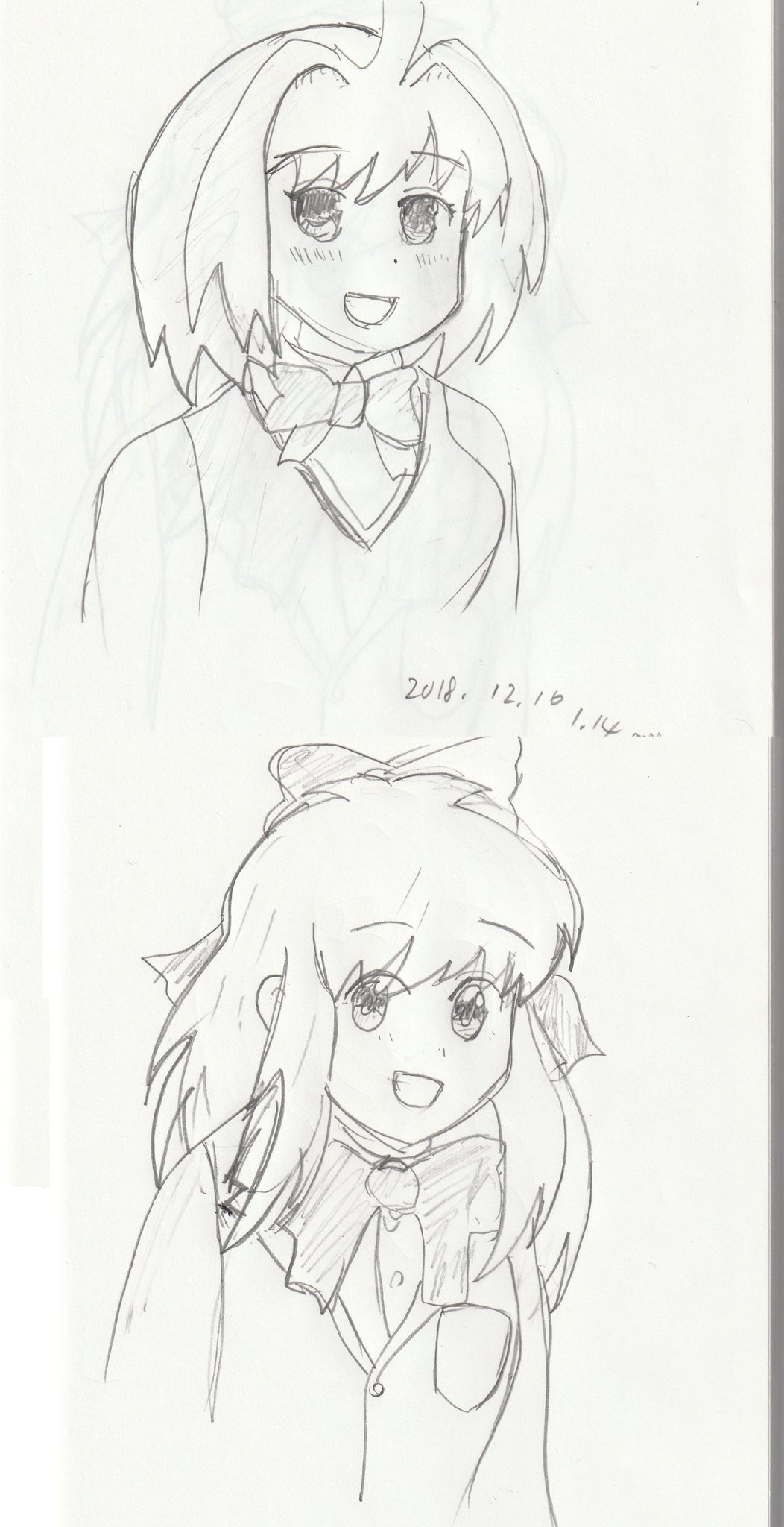 芦辺 拓 On Twitter 久々に漫画の練習、牛帝先生の「男性作家が描くヒロイン」「女性作家が描くヒロイン」を模写してみたが、シンプルに見えて、いや難しいのなんの。