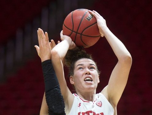 Senior forward Megan Huff leads the unbeaten to its ninth straight win ...