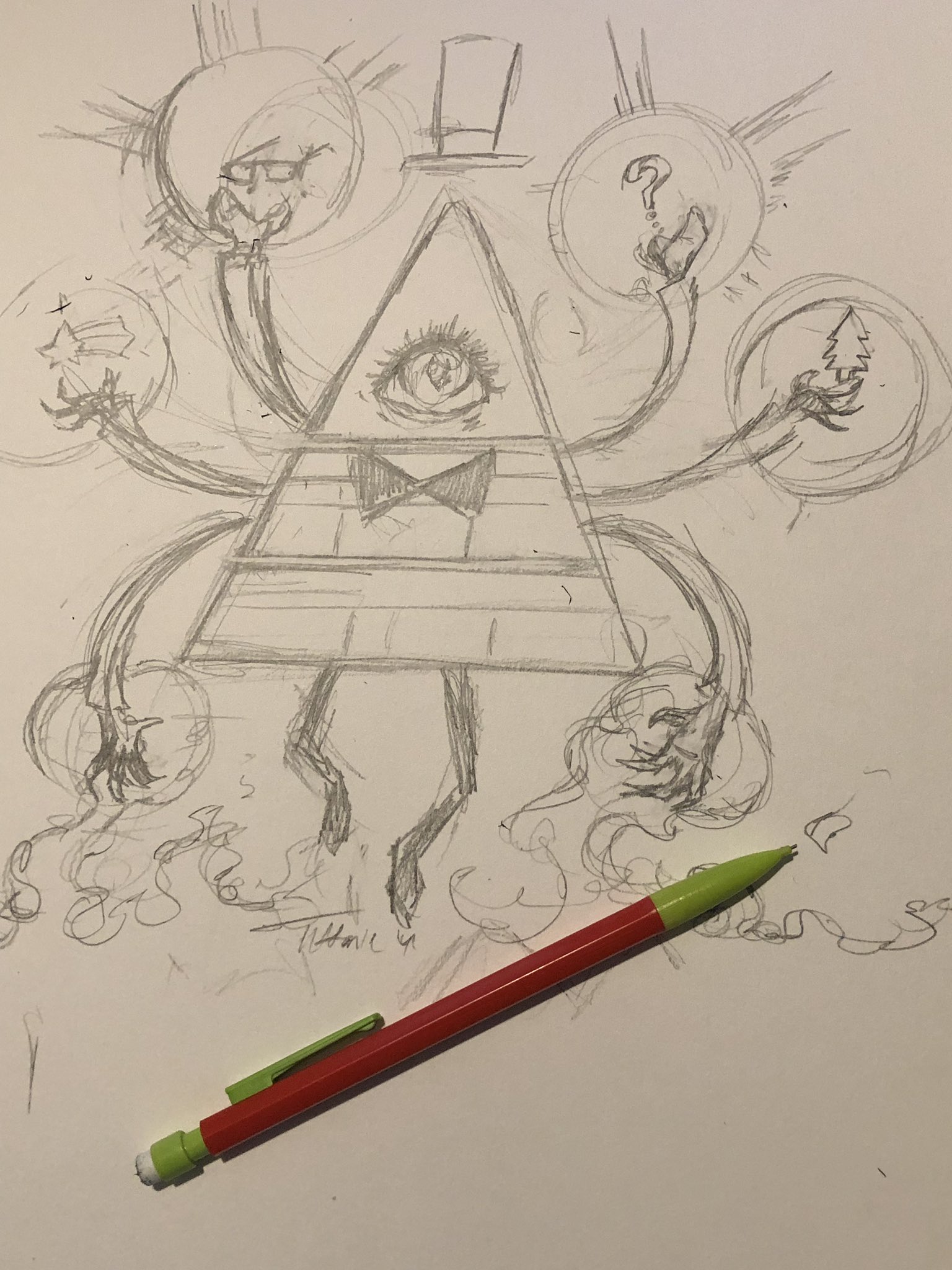 Gravity Falls Drawings In Pencil