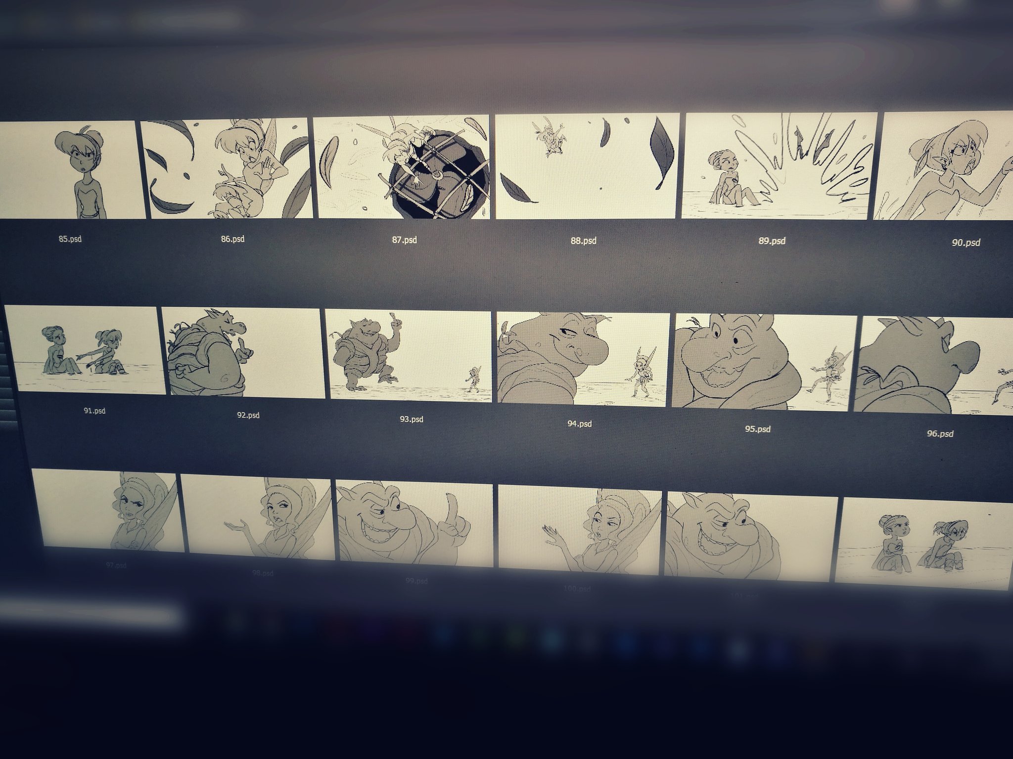 Pixar Animation Storyboard