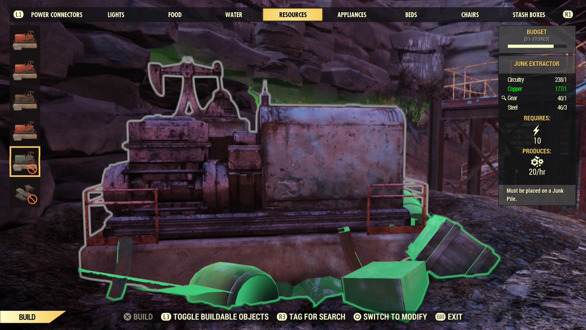Junk Extractor Glitch Help : r/fo76