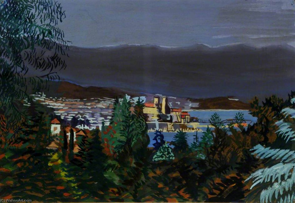 Bay by Moonlight by Francis Ferdinand Maurice Cook (1907-1978 ...