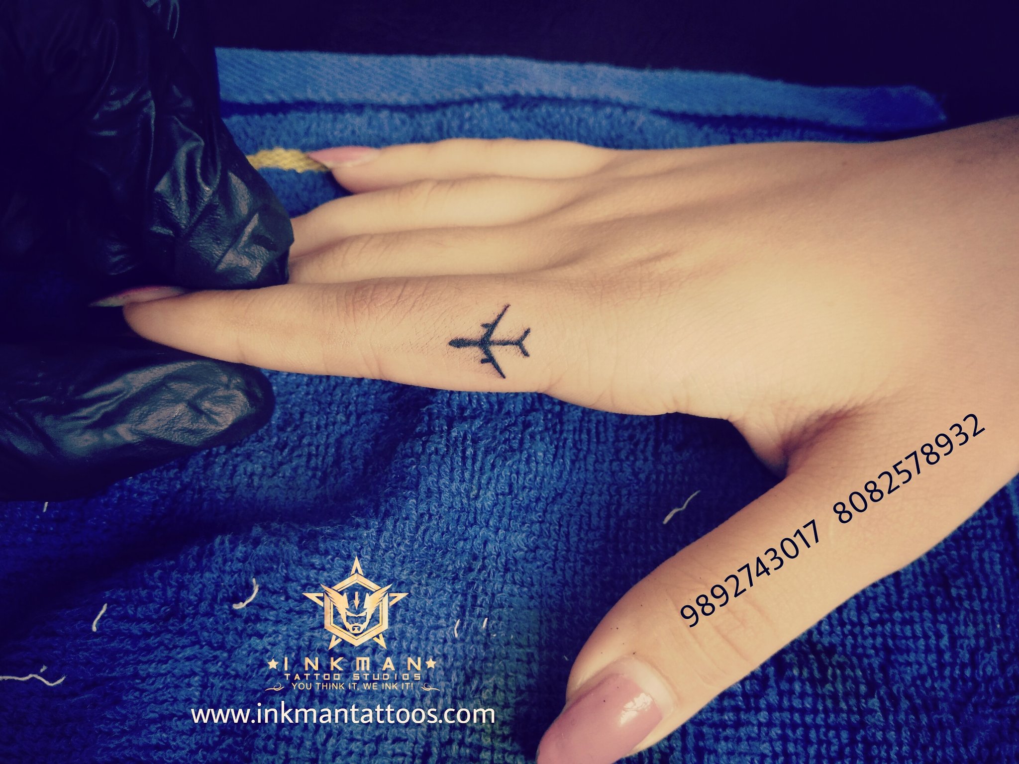 Simple Plane Tattoo