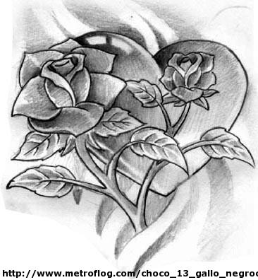 Dibujos A Lapiz De Corazones Chidos