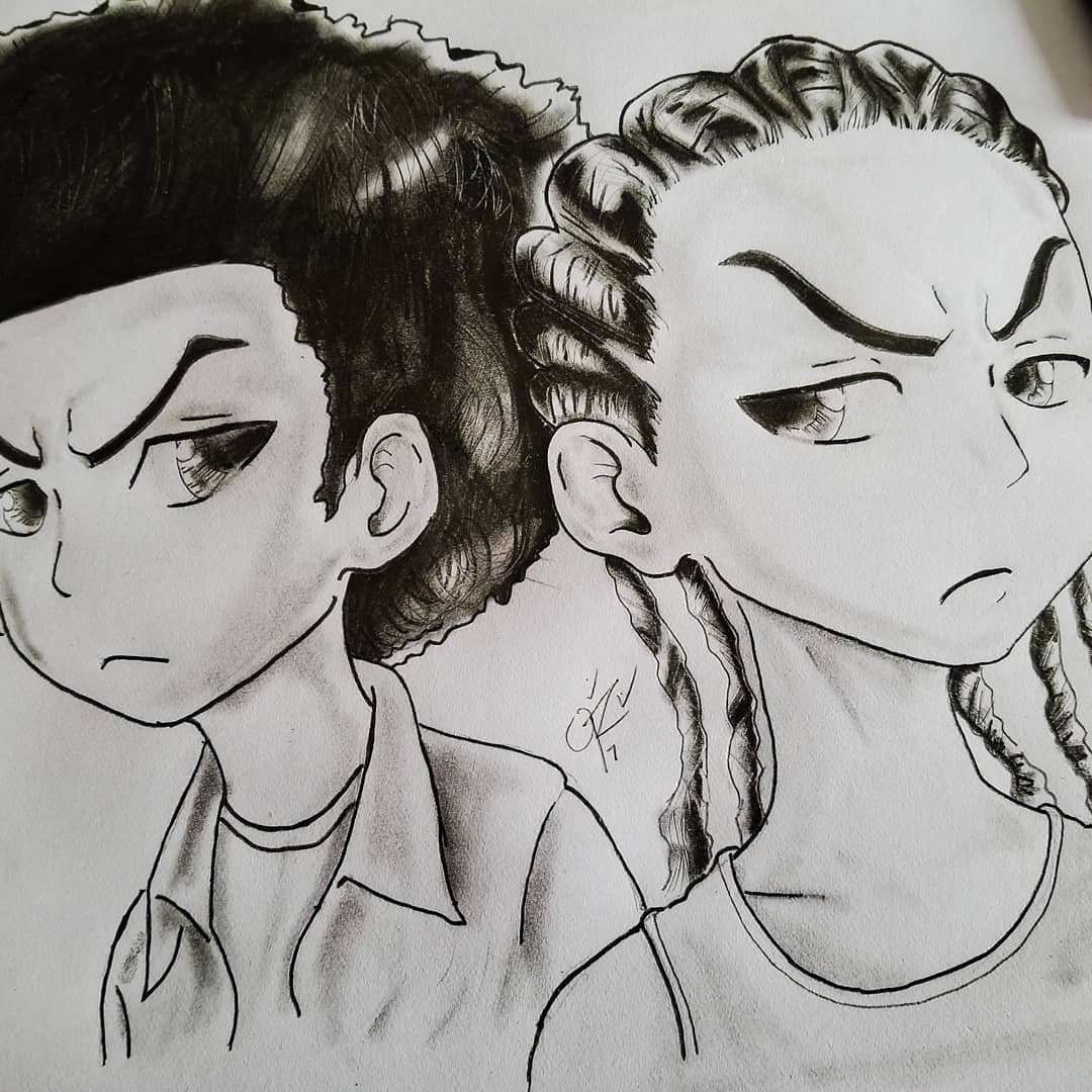The Boondocks Huey Sketch