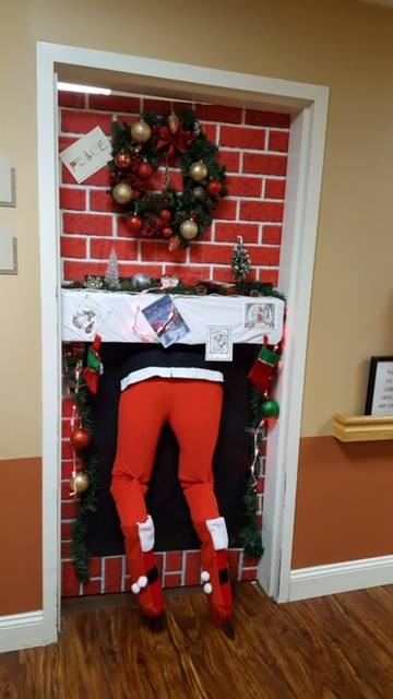Christmas Door Decorating Contest Santa