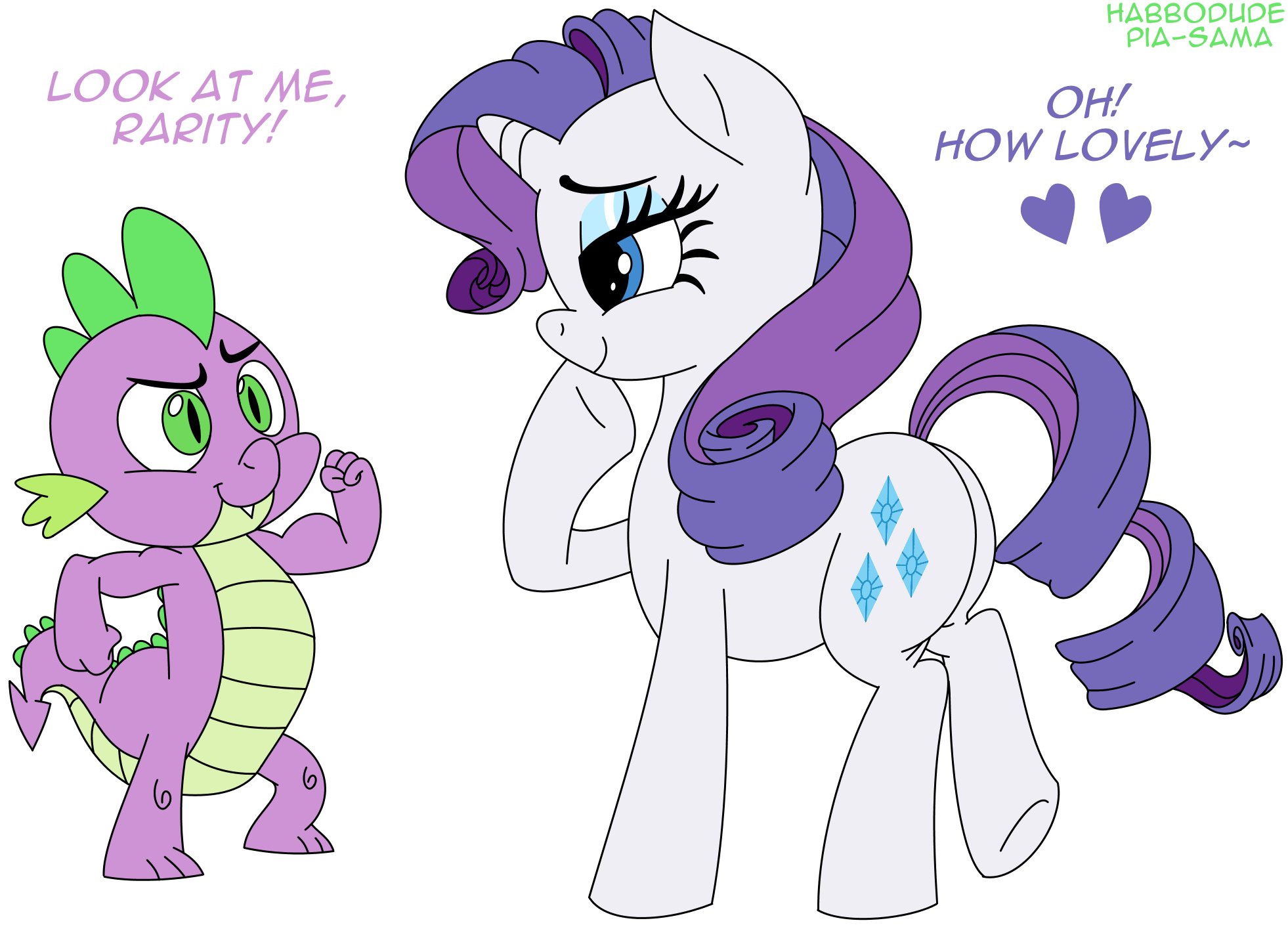 My Little Pony Spike X Rarity