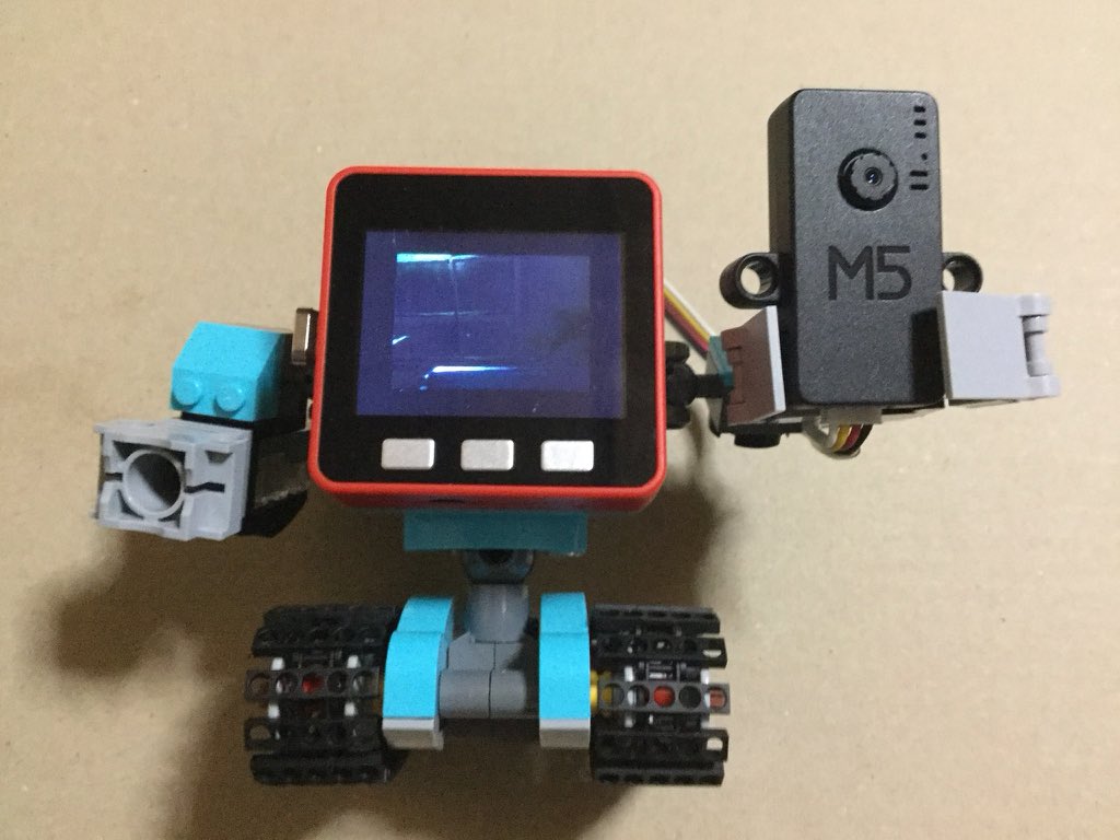 robo8080 on Twitter: "LEGO クリエイター 探査ロボットをカメラ&ディスプレイスタンドに…😊 #M5Stack #M5Camera…