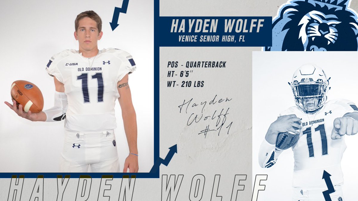 2019 3* QB Hayden Wolff with Old Dominion : r/CFB