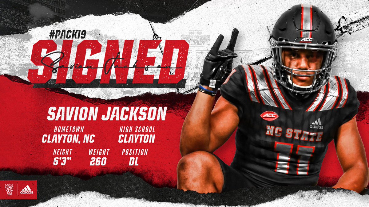 2019 4* DE Savion Jackson signs with NC State : r/CFB