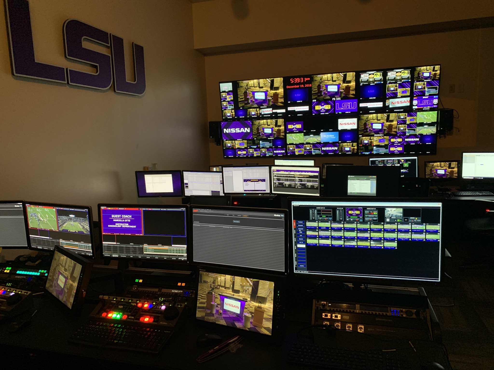 LSU’s Control Room 2A. 7:00pm CT. Hall of Famer Lyn Rollins and Victor ...