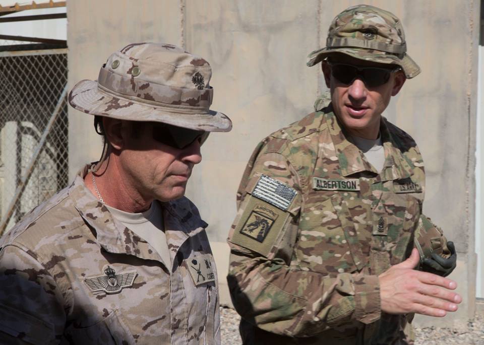 . Command Sgt. Maj. Charles Albertson, CSM of , visitCJTFOIRed the ...