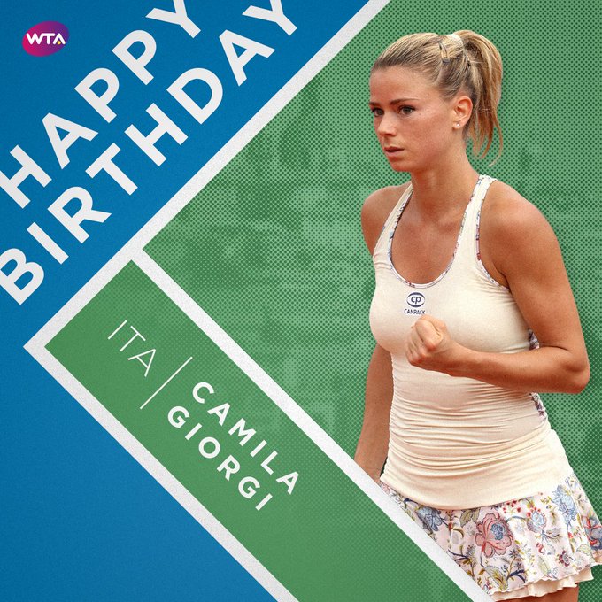Camila Giorgi's Birthday Celebration | HappyBday.to